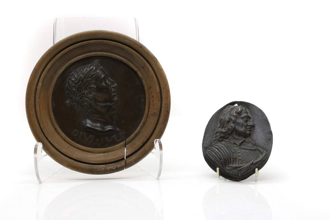 A Bronze Relief Portrait Of Julius Caesar, Auction
