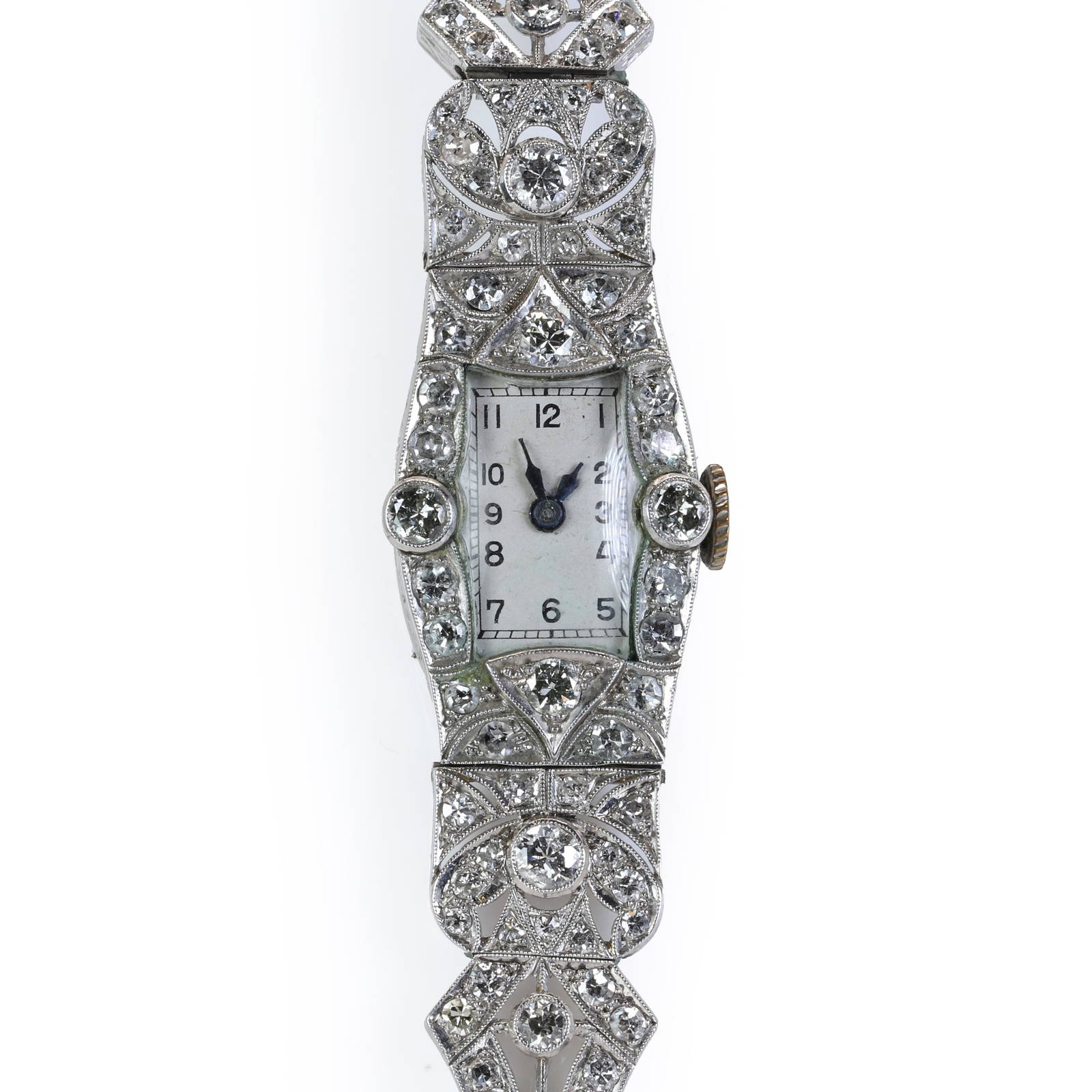 An Art Deco Ladies' Diamond Set Cocktail Watch, C.1925, Auction