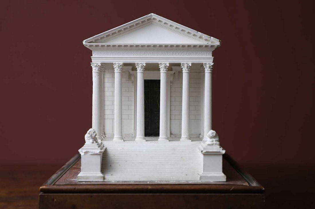 A Plaster Of Paris Model Of Maison Carrée, Auction