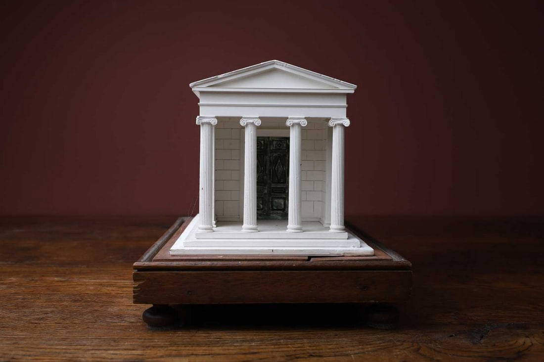 A Plaster Of Paris Model Of Ilisos Temple, Auction