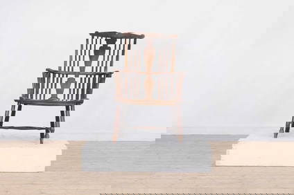 George Iii Needlepoint Upholstered Wing Chair