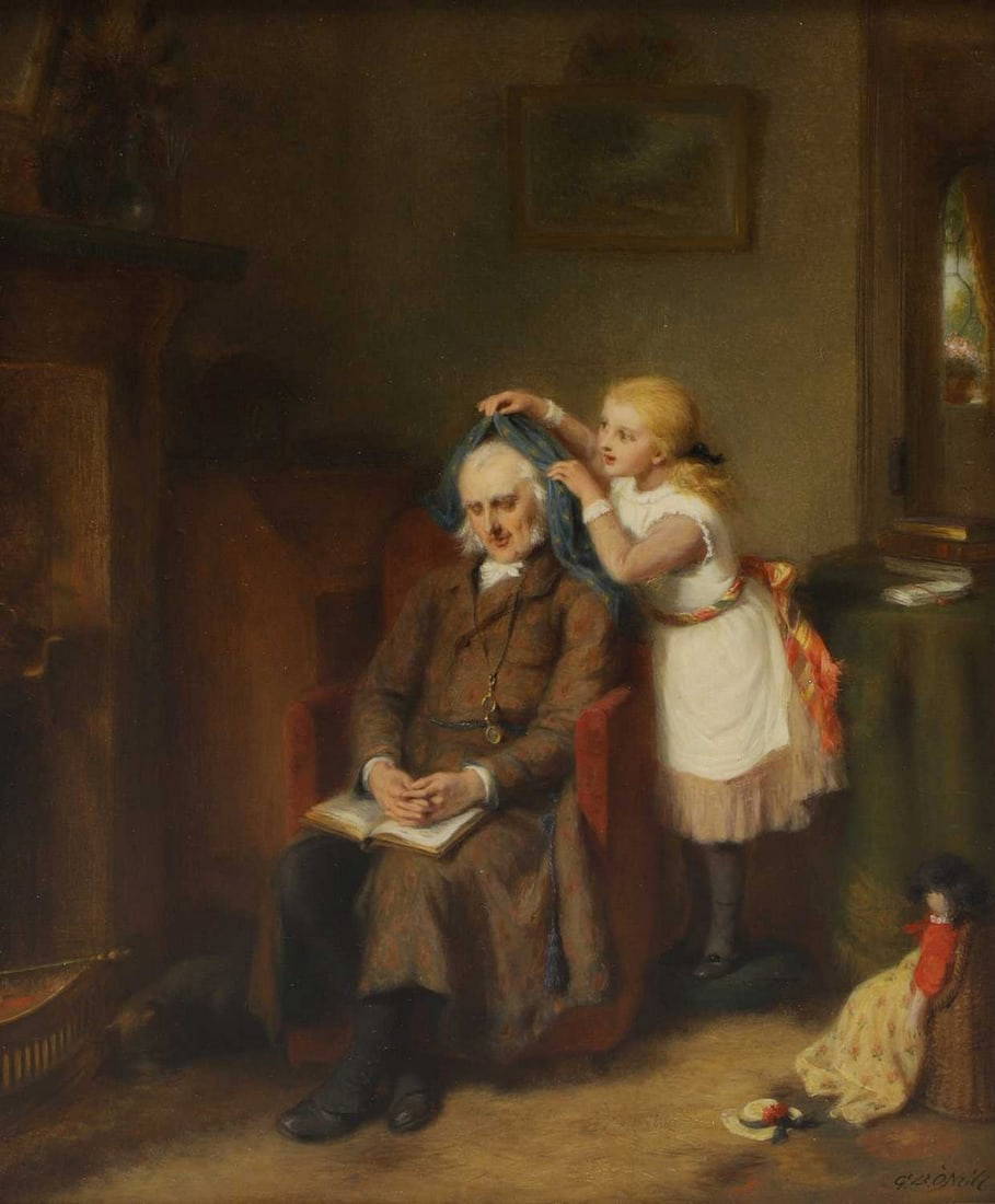 George Bernard O'neill (irish, 1828-1917) Auction