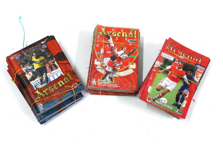 A Large Collection Of Arsenal Programmes,
