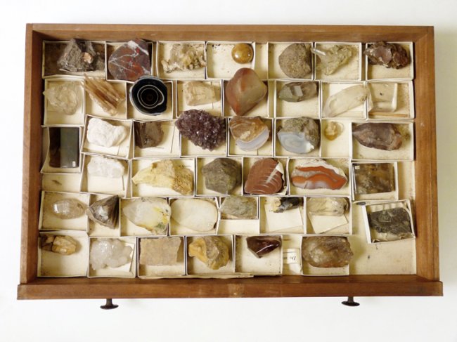 A pair of Victorian mineral specimen cabinets, each wit : Lot 96
