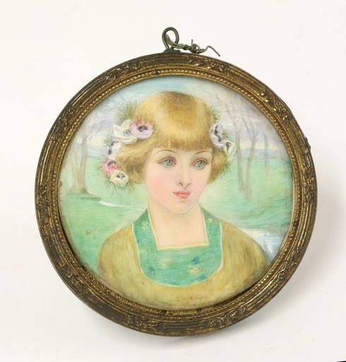 *winifred Sandys (1875 1944), Portrait Of A Young