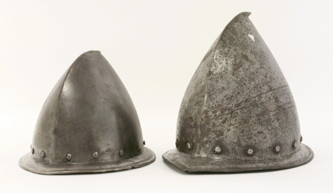 Two Italian morion helmets, in the 16th century style,