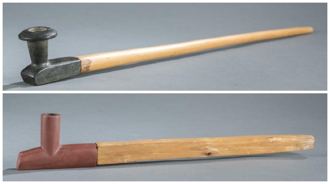 Group Of 2 Native American Pipes.