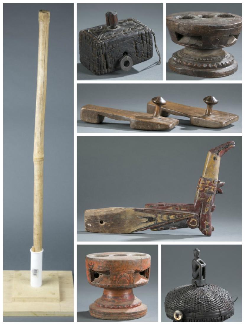 7 Indonesian/ Philippian Objects. 20th Century.