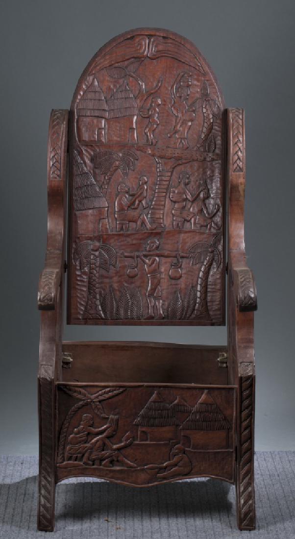 Contemporary West African throne chair.