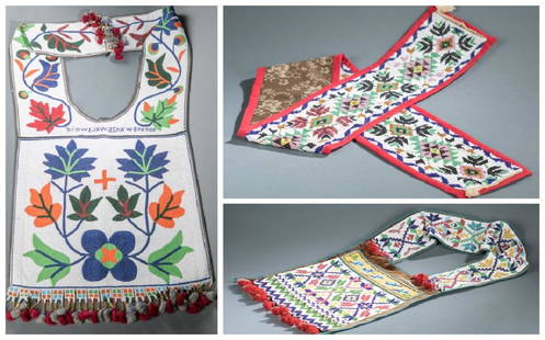 8 Native American Assorted Objects. 20th Century.