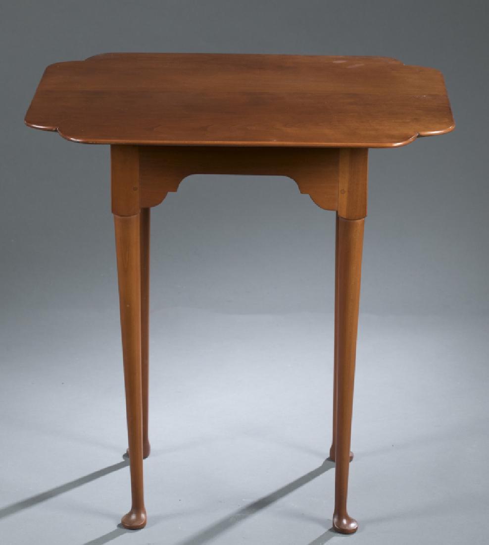 Eldred Wheeler Cherry Queen Anne Style Tea Table.