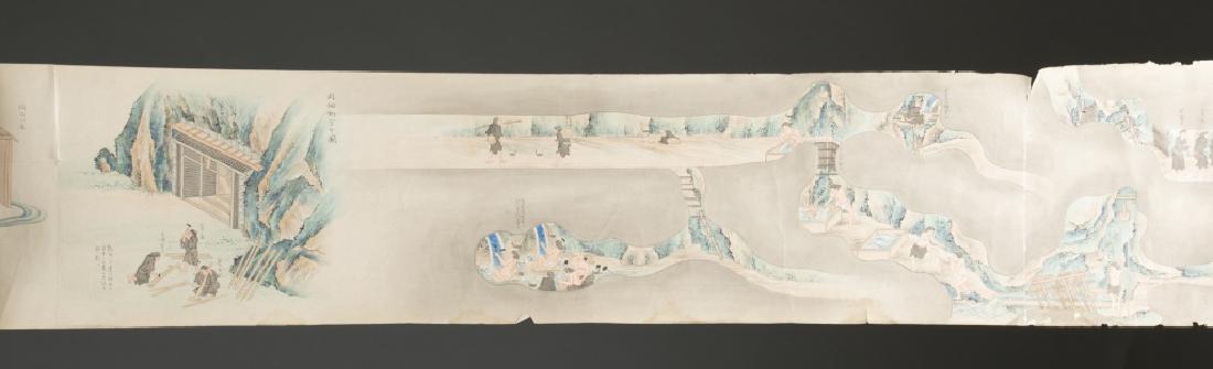 Long Japanese story telling scroll.