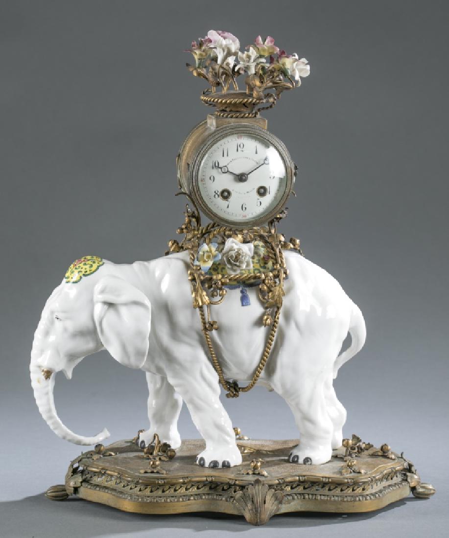 Davis Collamore & Co. elephant clock.