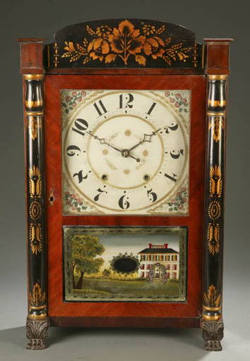 M.& E. Blakeslee Clock 30 Hour Wood Works