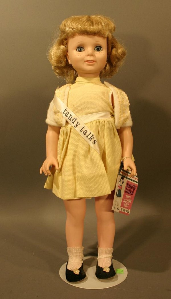 610: Eegee Tandy Talks Doll, 55" tall.