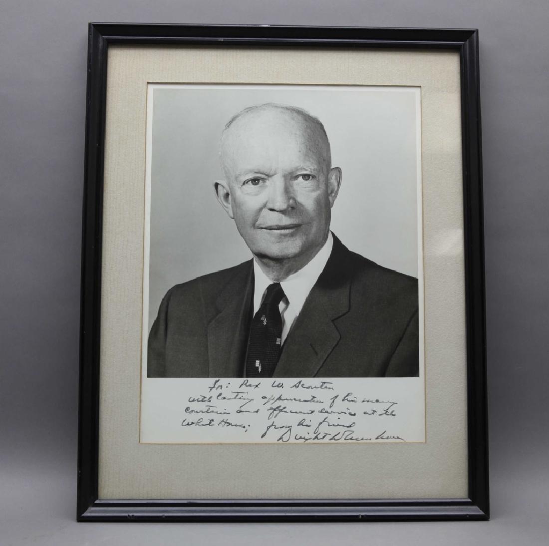 Dwight Eisenhower. Signed, Inscribed Photograph.