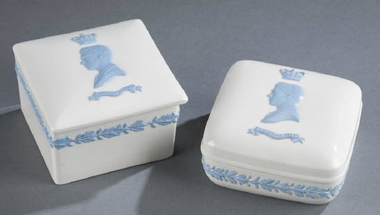 2 Wedgwood Boxes. 1936 & 1937.