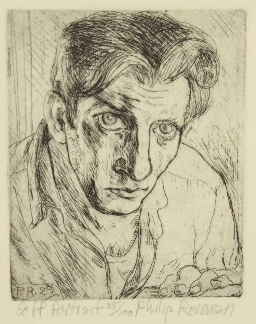 Philip Reisman. Self Portrait. 1929.