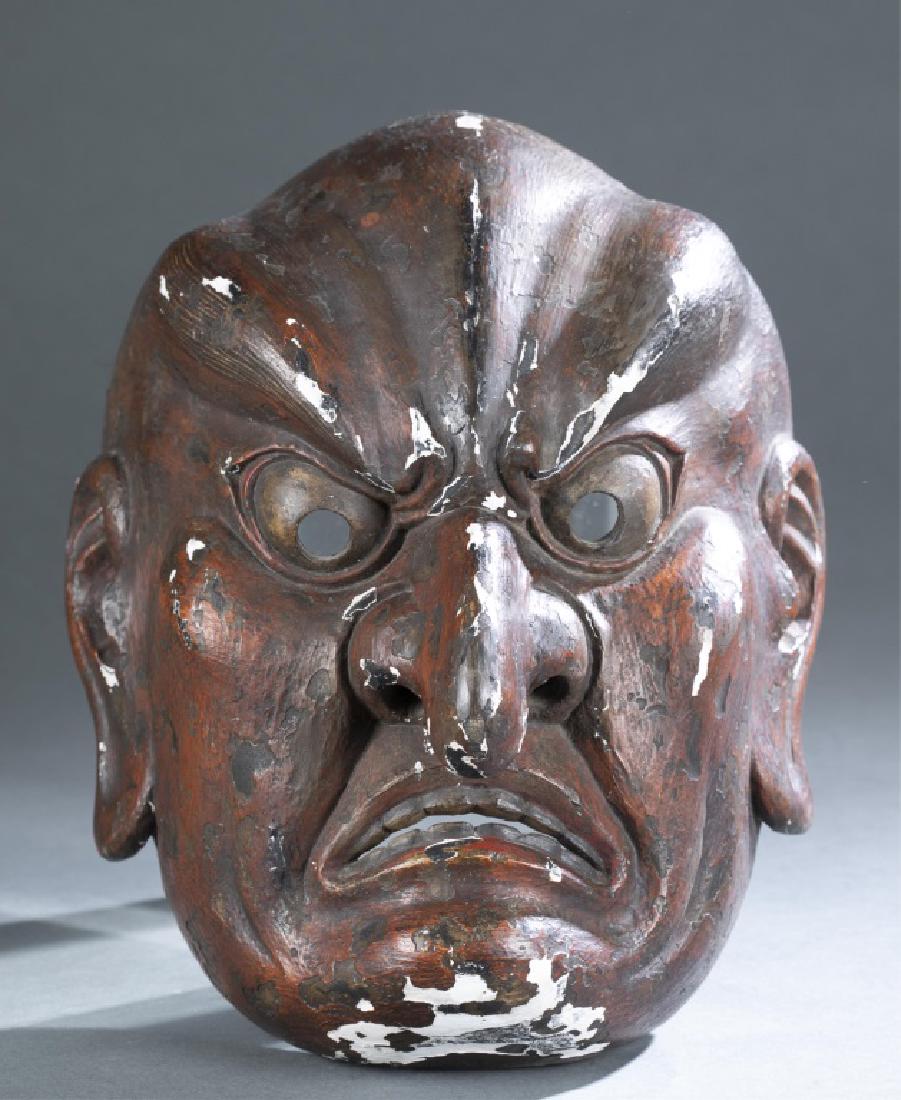 Japanese Bugaku mask of Bato type.