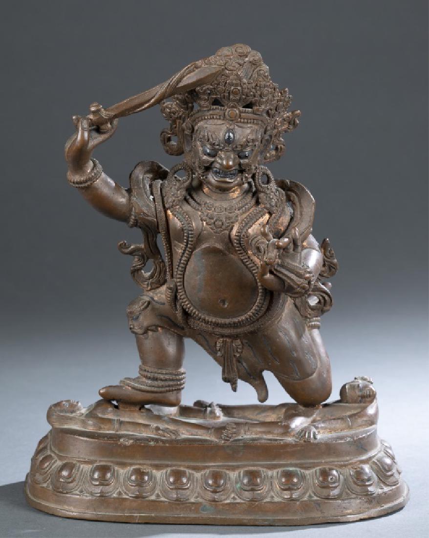 Himalayan Dharmapala Mahakala statue. - Sep 15, 2018 | Quinn's Auction ...