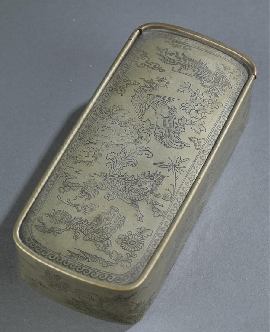Chinese Paktong Seal Box.