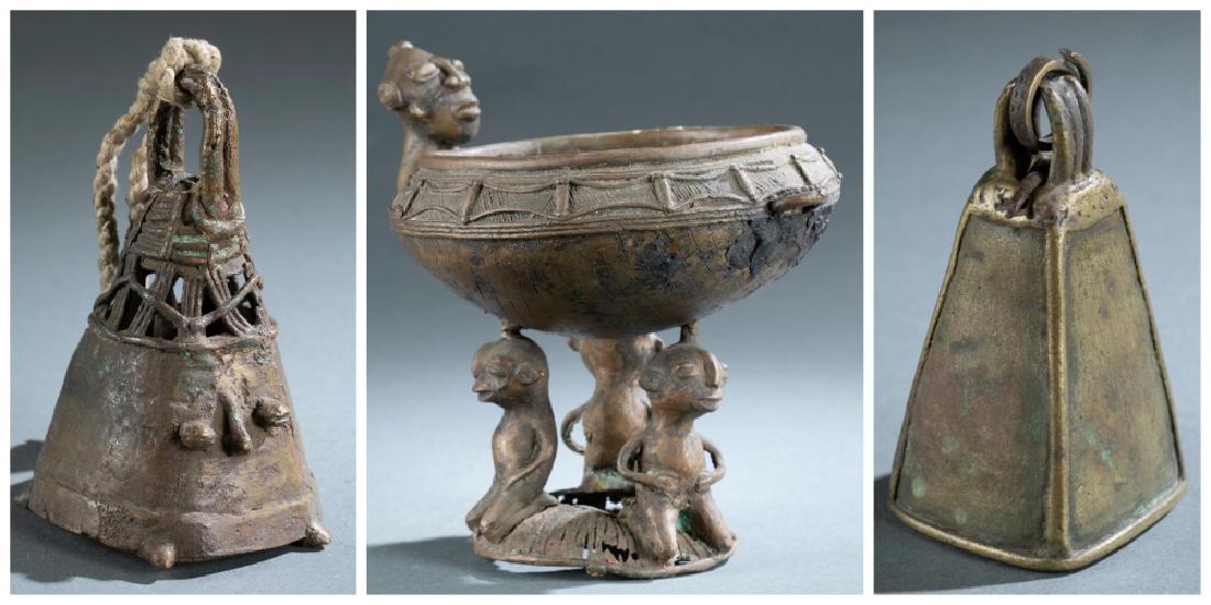 3 West African Utilitarian Objects. 20th Century.