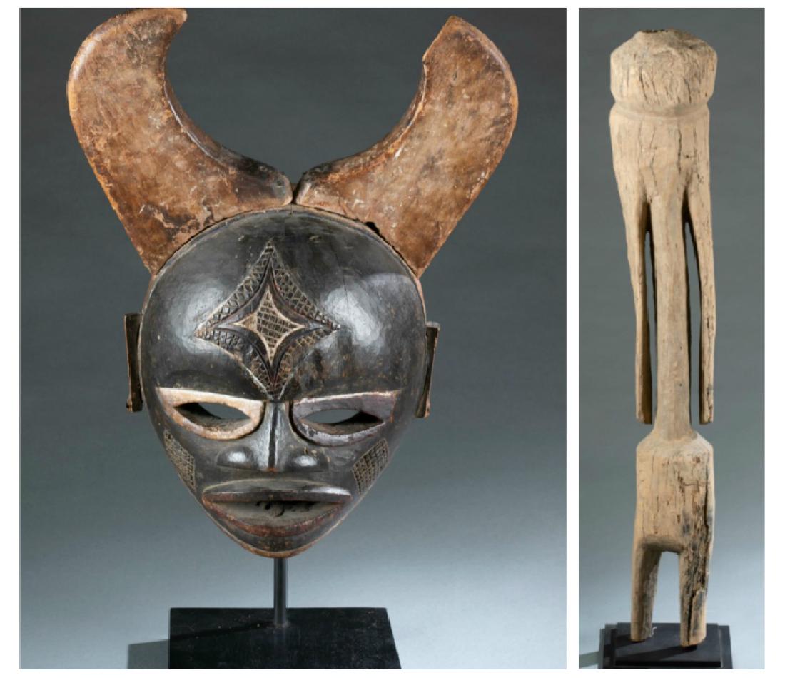 2 Nigerian masks. 20th century.