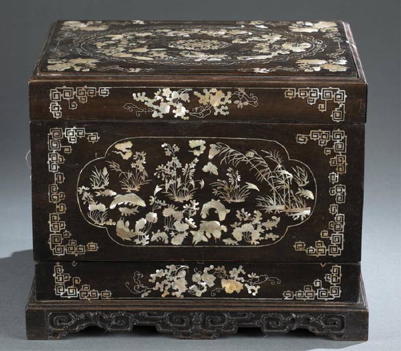 Chinese Mother Of Pearl Inlaid Box.