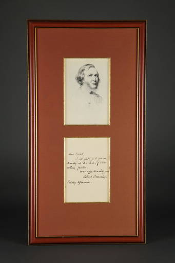 Robert Browning. Autograph Letter Signed.