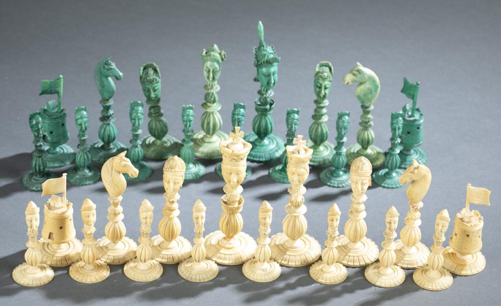 Macao chess set, Circa 1800. - Sep 14, 2019 | Quinn's Auction Galleries ...