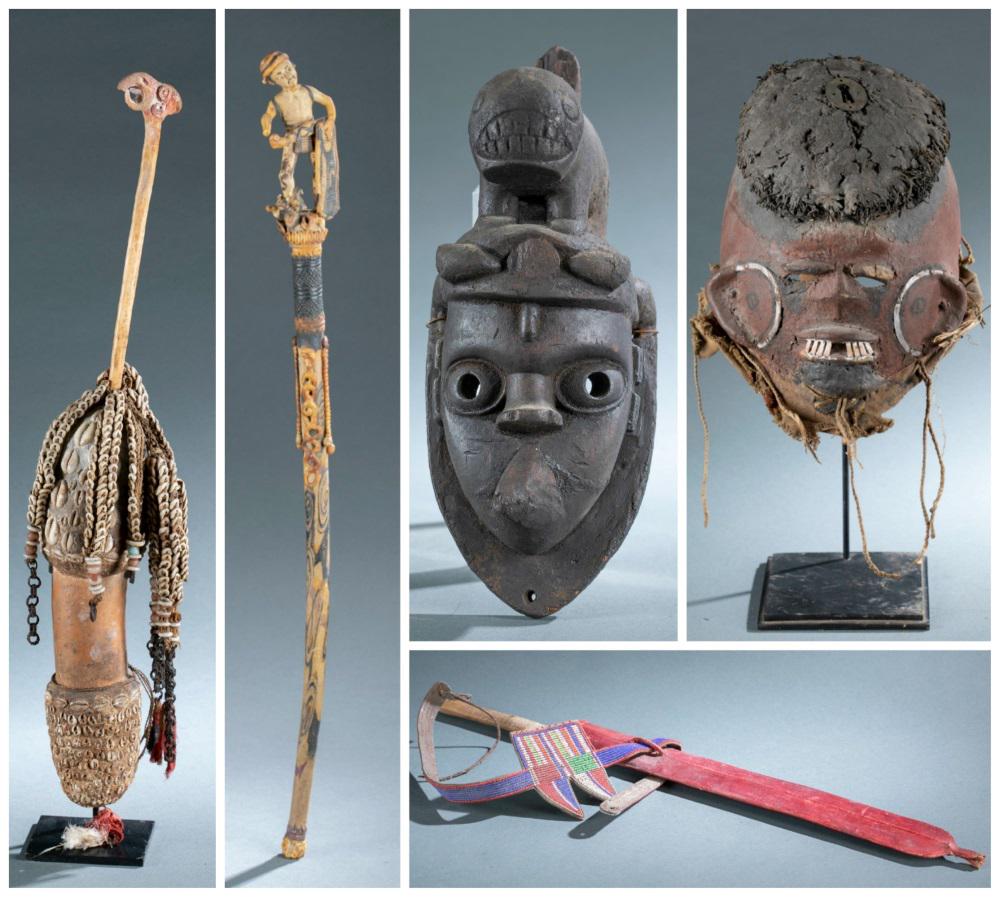 5 Masks and Utilitarian Objects. 20th c. - Nov 09, 2019 | Quinn's ...