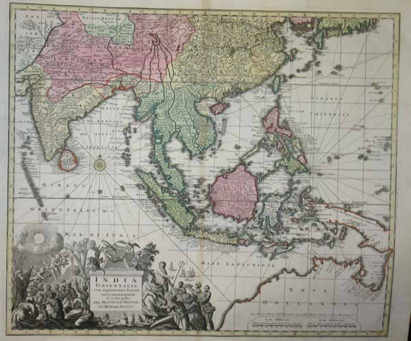 Seutter. India Orientalis, C.1740