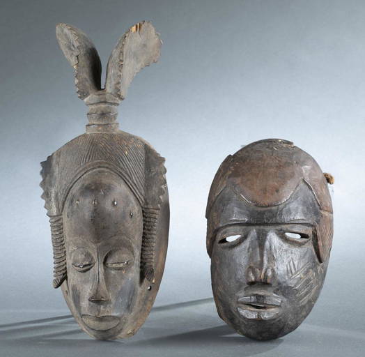 2 West African Style Masks. 20th c. - Mar 04, 2020 | Quinn's Auction ...