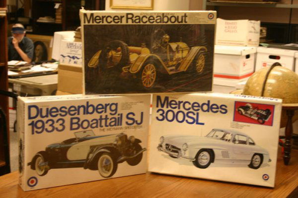 5062: Three Entex model kits. Entex, Mercer Raceabo