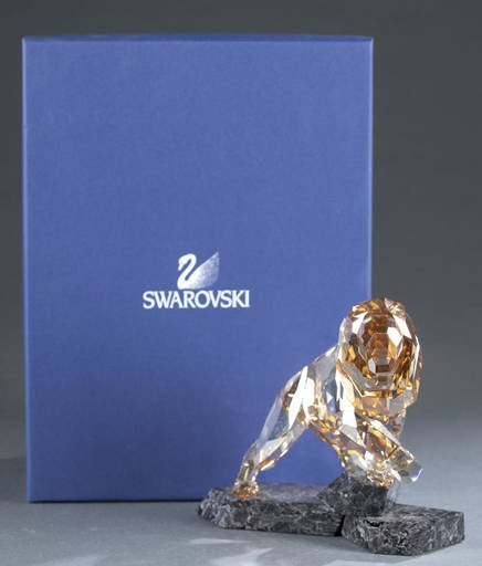 Swarovski "spirit Of Nobility" Crystal Lion.