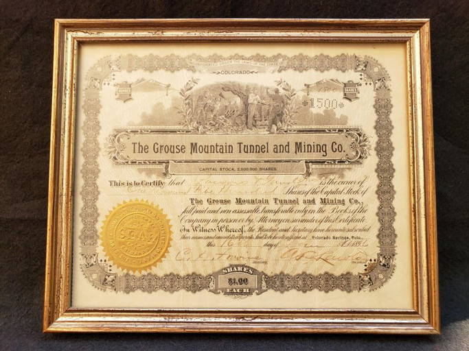 3 Gold Mining Stock Certificates