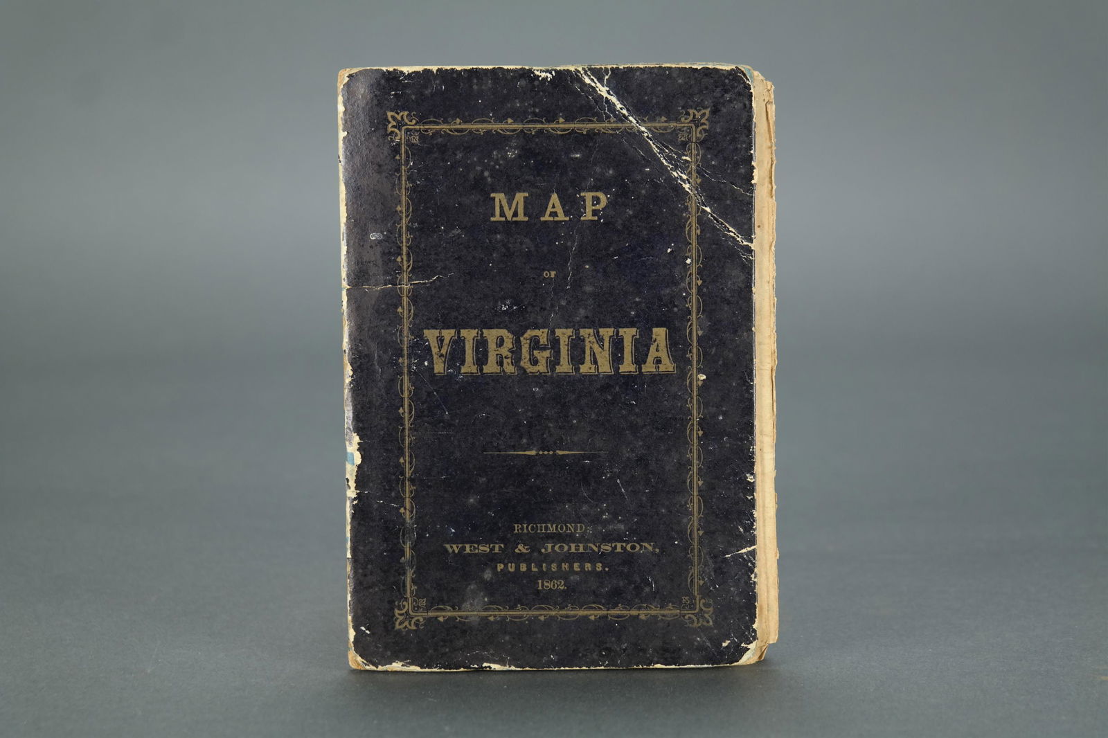Confederate Issued Map Of Virginia. 1862.