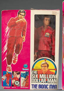 Kenner Bionic Man Action Figure With Push Spring