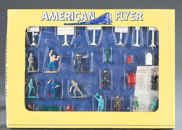 American Flyer No. 34 Railroad Figure Set In Ob