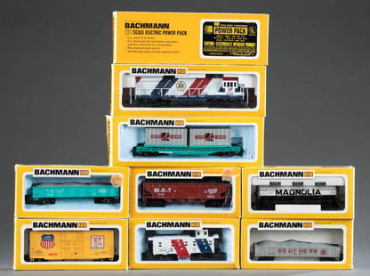 8 Bachmann Ho Train Models And 1 Ho Power Pack.