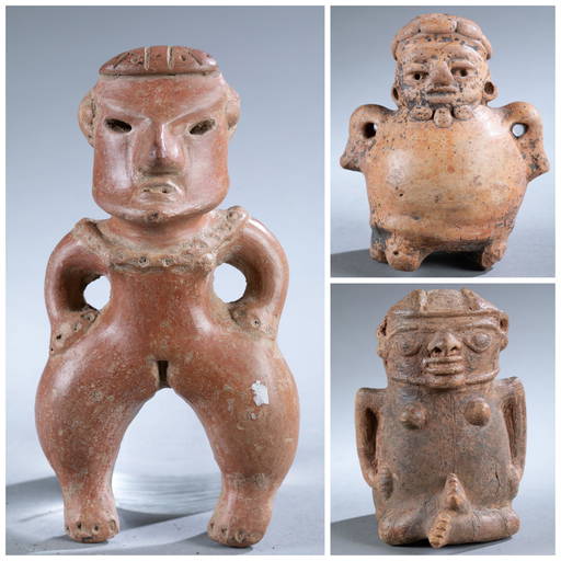 3 Nicoya Figures, Costa Rica.