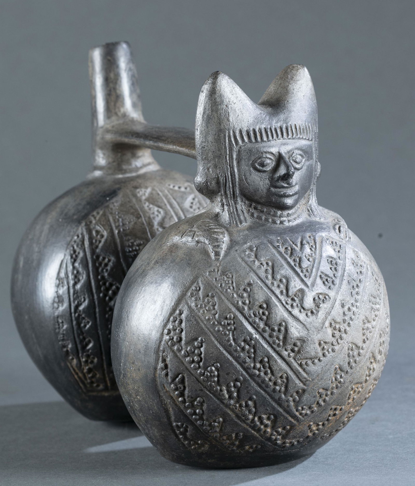 Chimu Double Chambered Vessel, North Coast Peru.