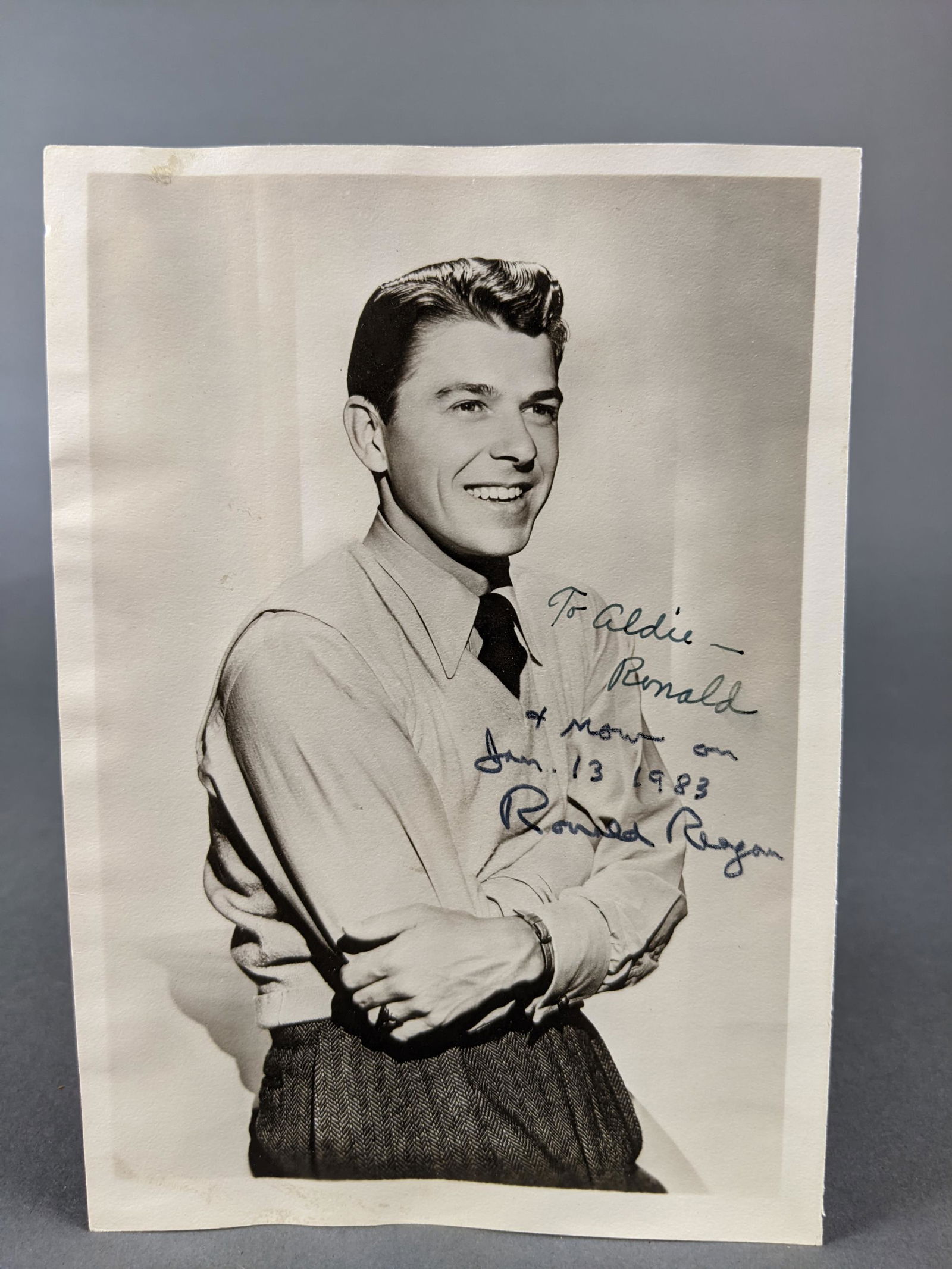 Signed Ronald Reagan Photograph.