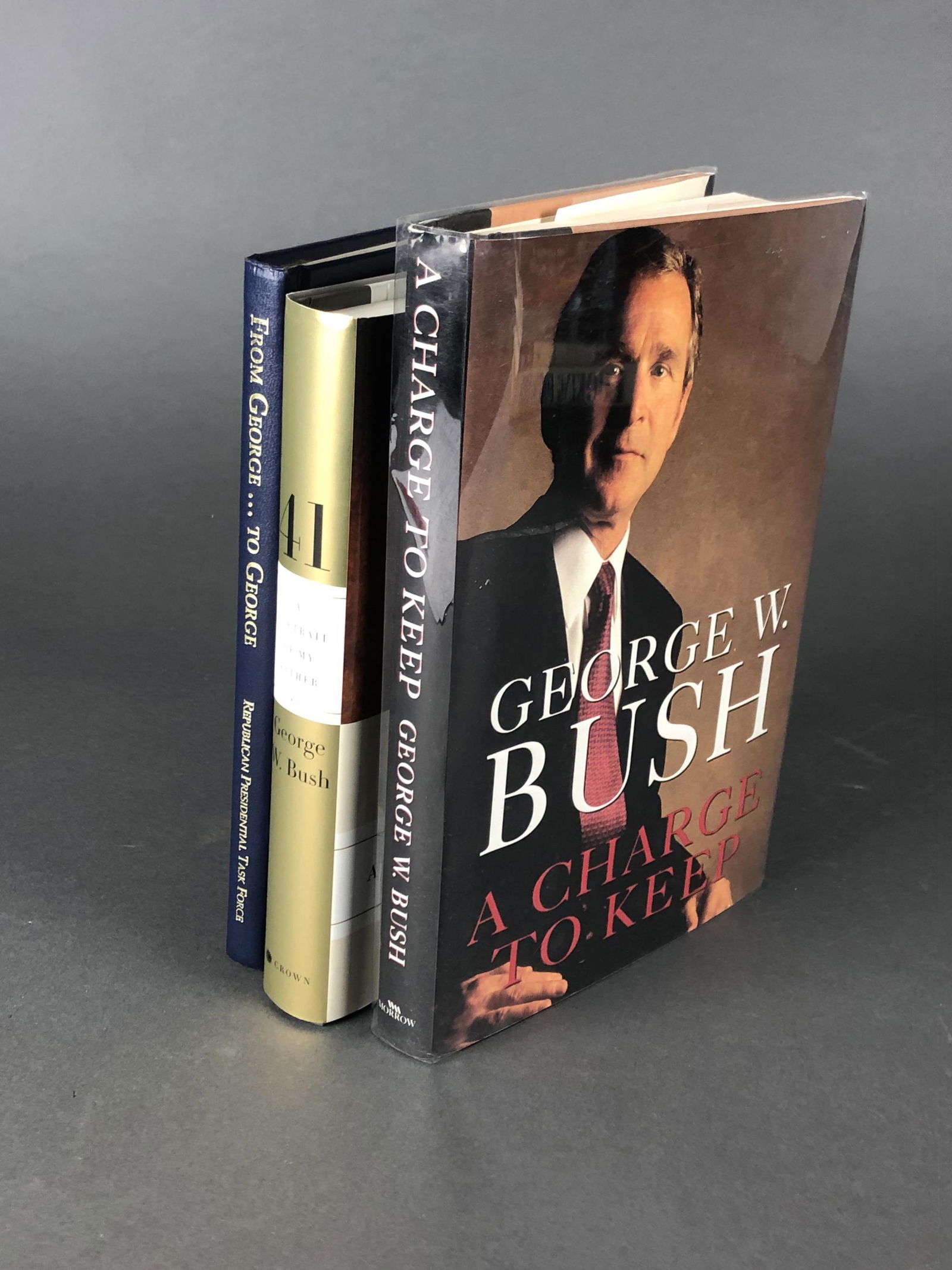 3 Vols. George W. Bush. Signed Books.