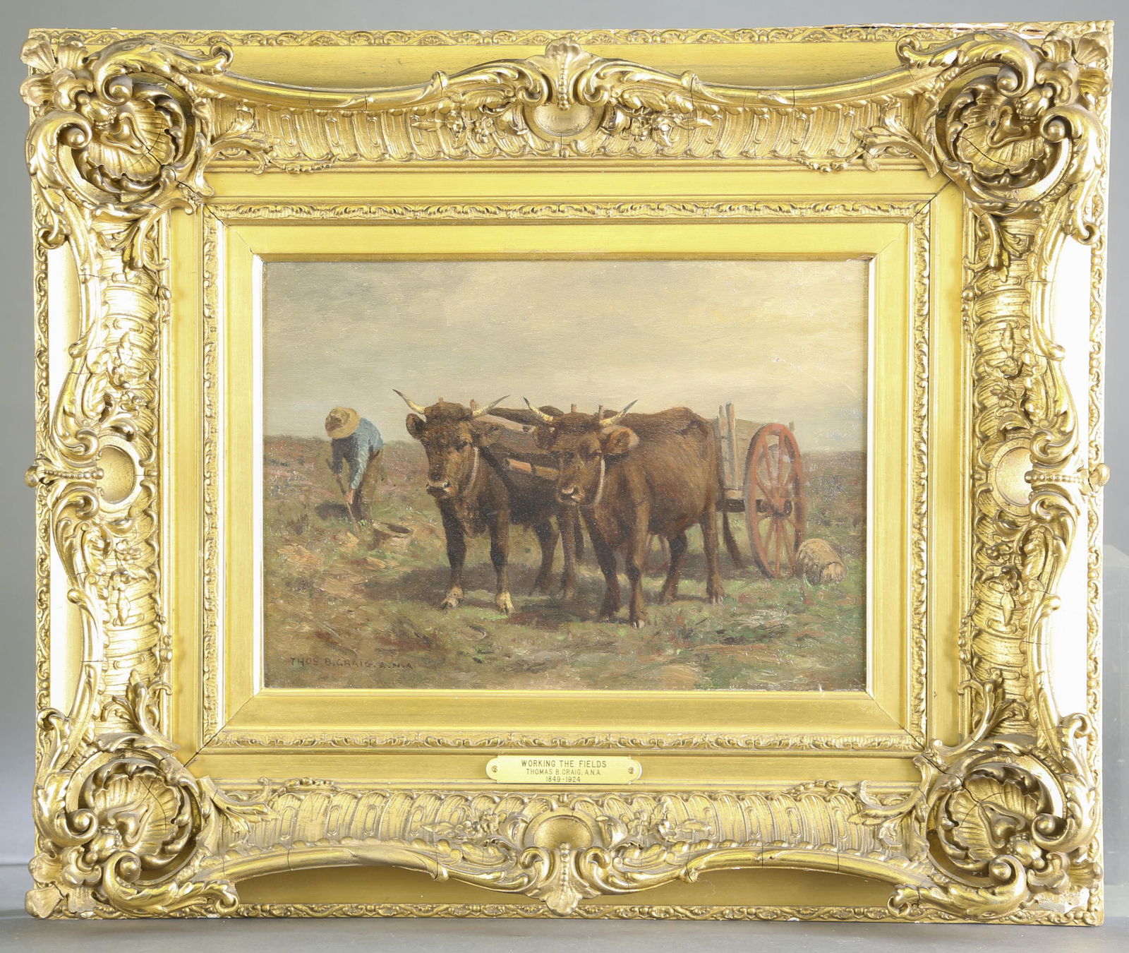 Thomas B. Craig, "Working the Fields," O/C (#0240) on Jan 14, 2023 ...