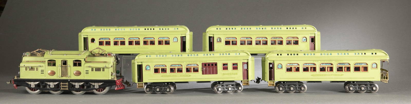 Lionel #408e Apple Green Train Set.