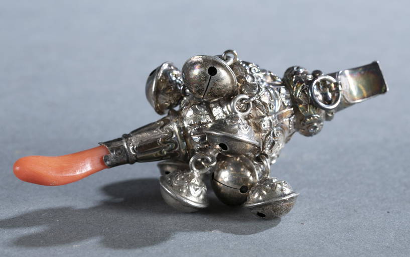 Tibetan silver and coral rattle whistle. (#0403) on Jan 14, 2023 ...