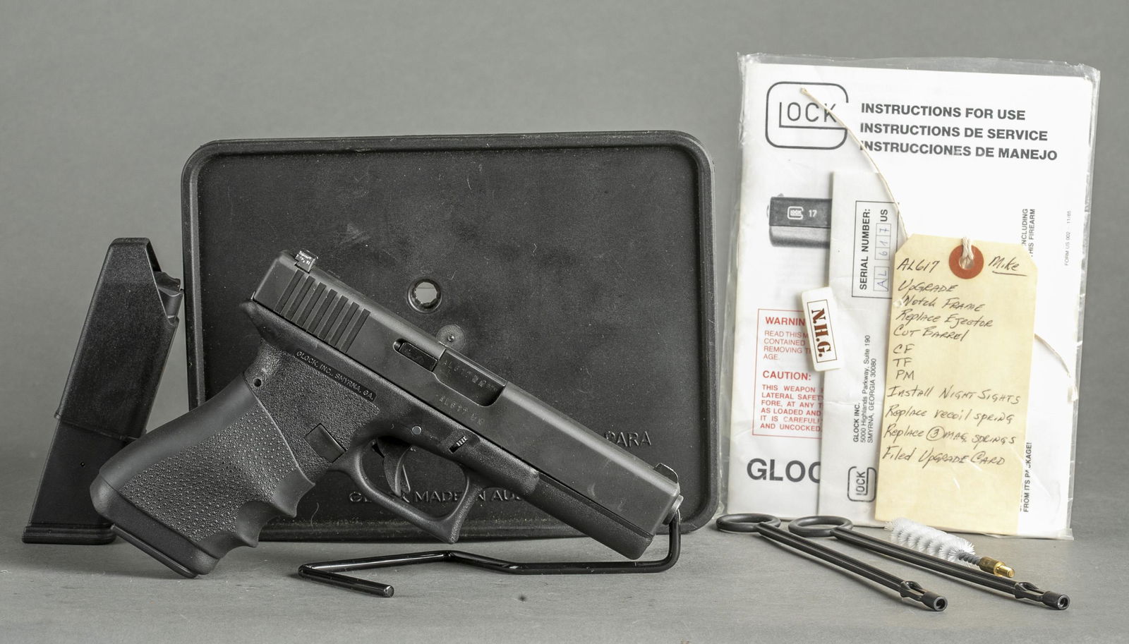 Glock 17 Gen 1 semi auto pistol, 9mm - Mar 14, 2023 | Quinn's Auction ...