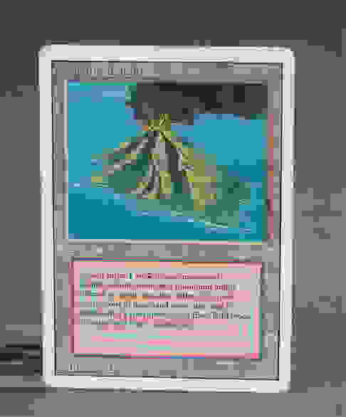 Mtg Revised "volcanic Island" Card. Auction