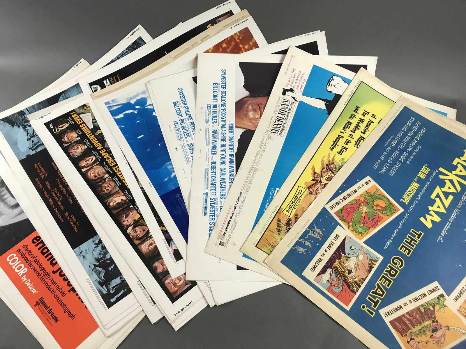 30 Half Sheet Movie Posters. Auction